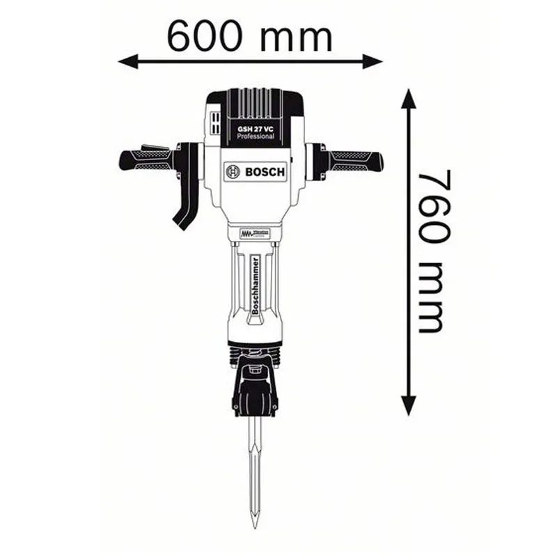 Bosch GSH 27 VC Professional 061130A000